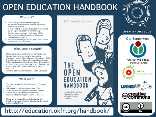 Open Education Handbook Poster at OER15 | Open Education Working Group